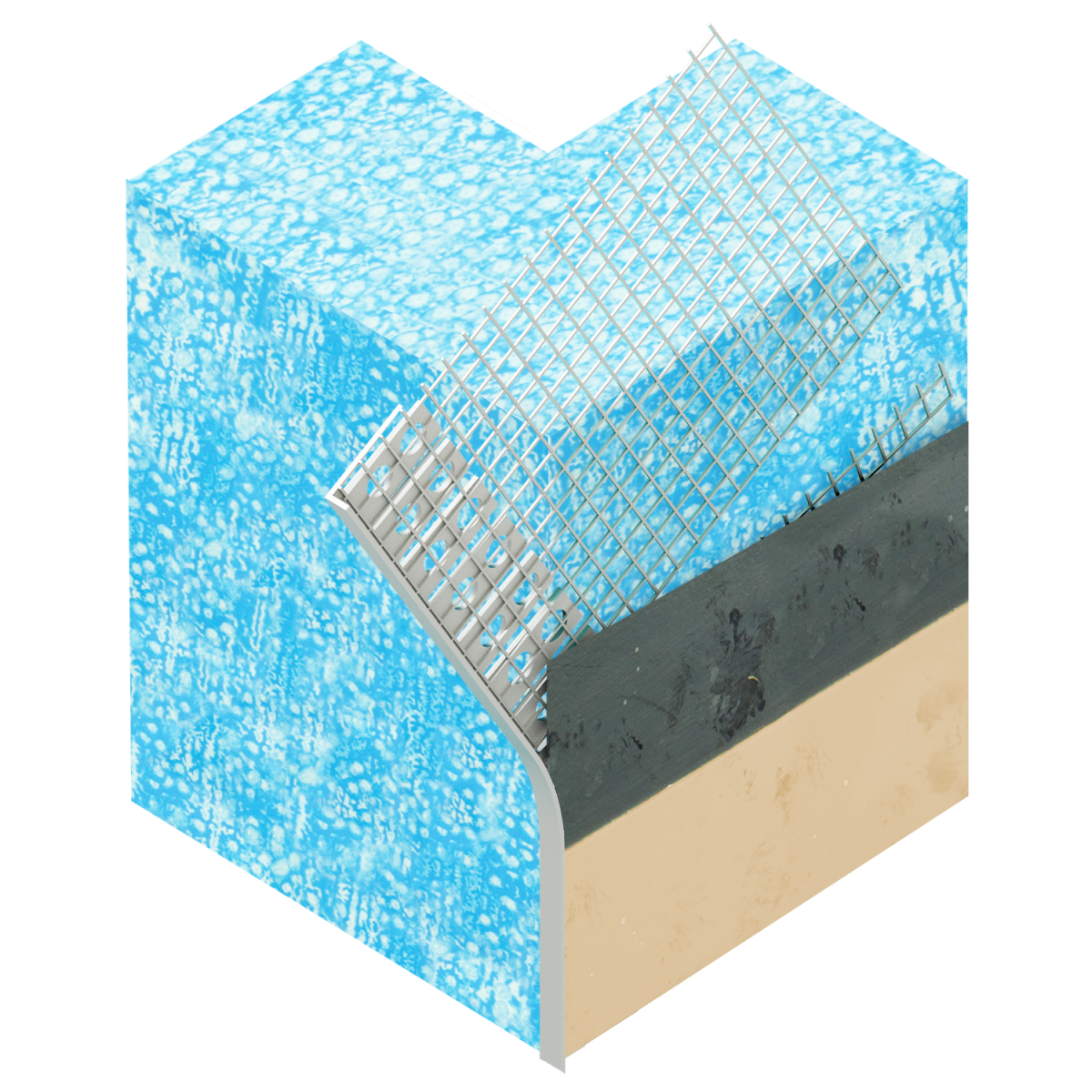 Profilé d’arrêt d’enduit cintrable – Lorraine Profilés